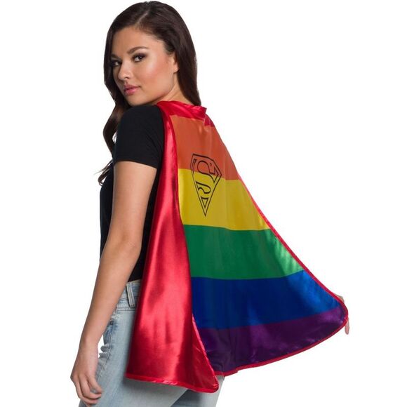 Rubie's | Accessories | Adult Dc Comics Superman Reversible Pride Cape ...